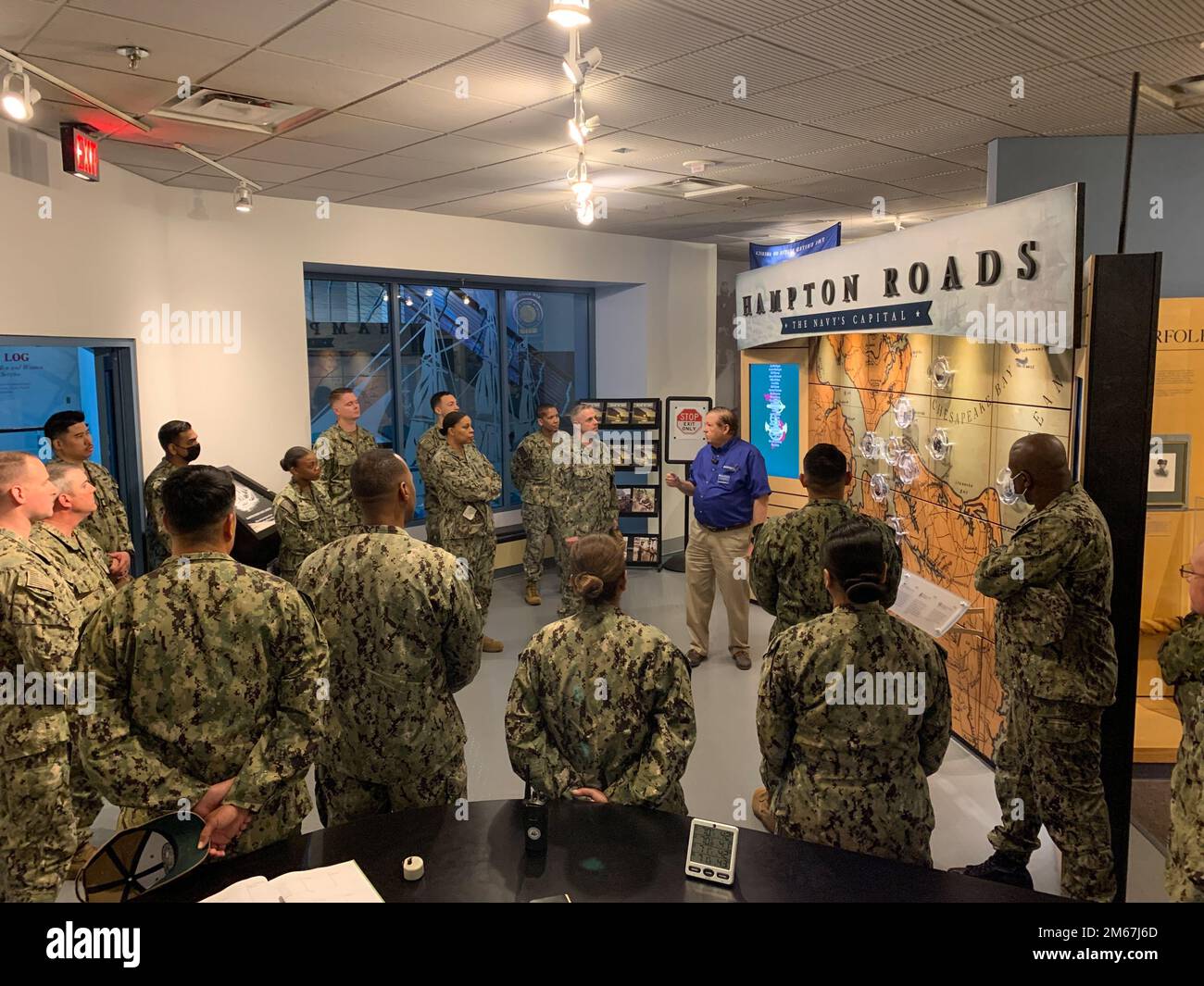 Jim Caldwell, a volunteer docent at the Hampton Roads Naval Museum in ...