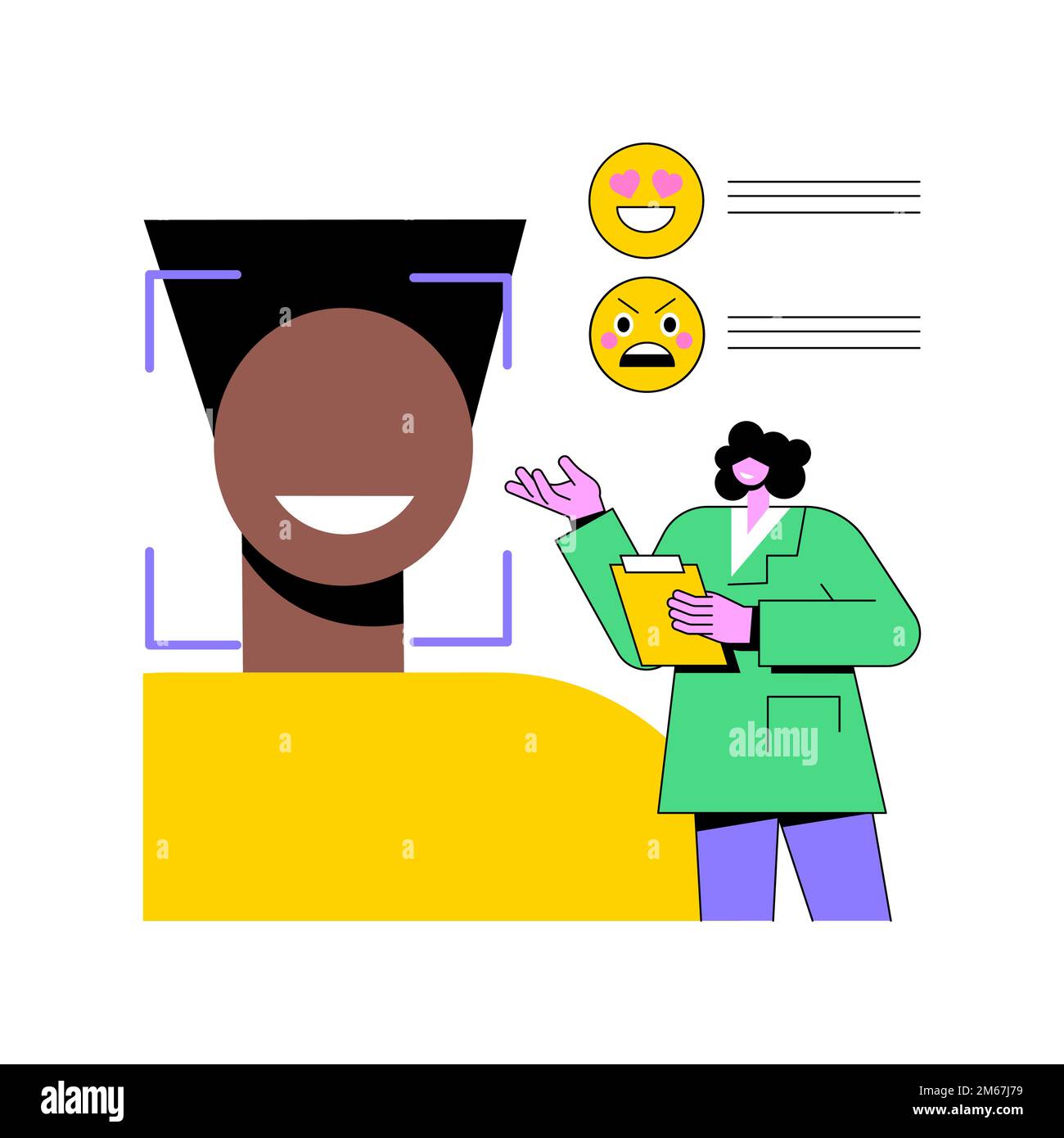 Emotion Detection Abstract Concept Vector Illustration Speech