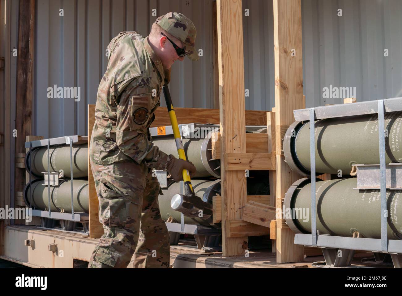 U.S. Air Force Airman 1st Class Jack Nagy, a 3rd Munitions Squadron ...