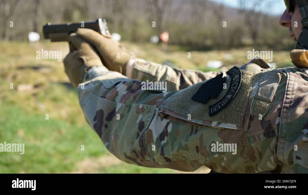 Spc. Tyler Rietheimer, a Soldier from the 108th Field Artillery, 56th ...