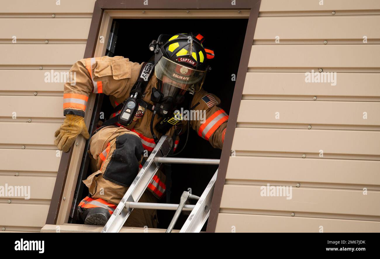 Staff Sgt. Brandon Taylor, 96th Civil Engineer Squadron fire captain ...