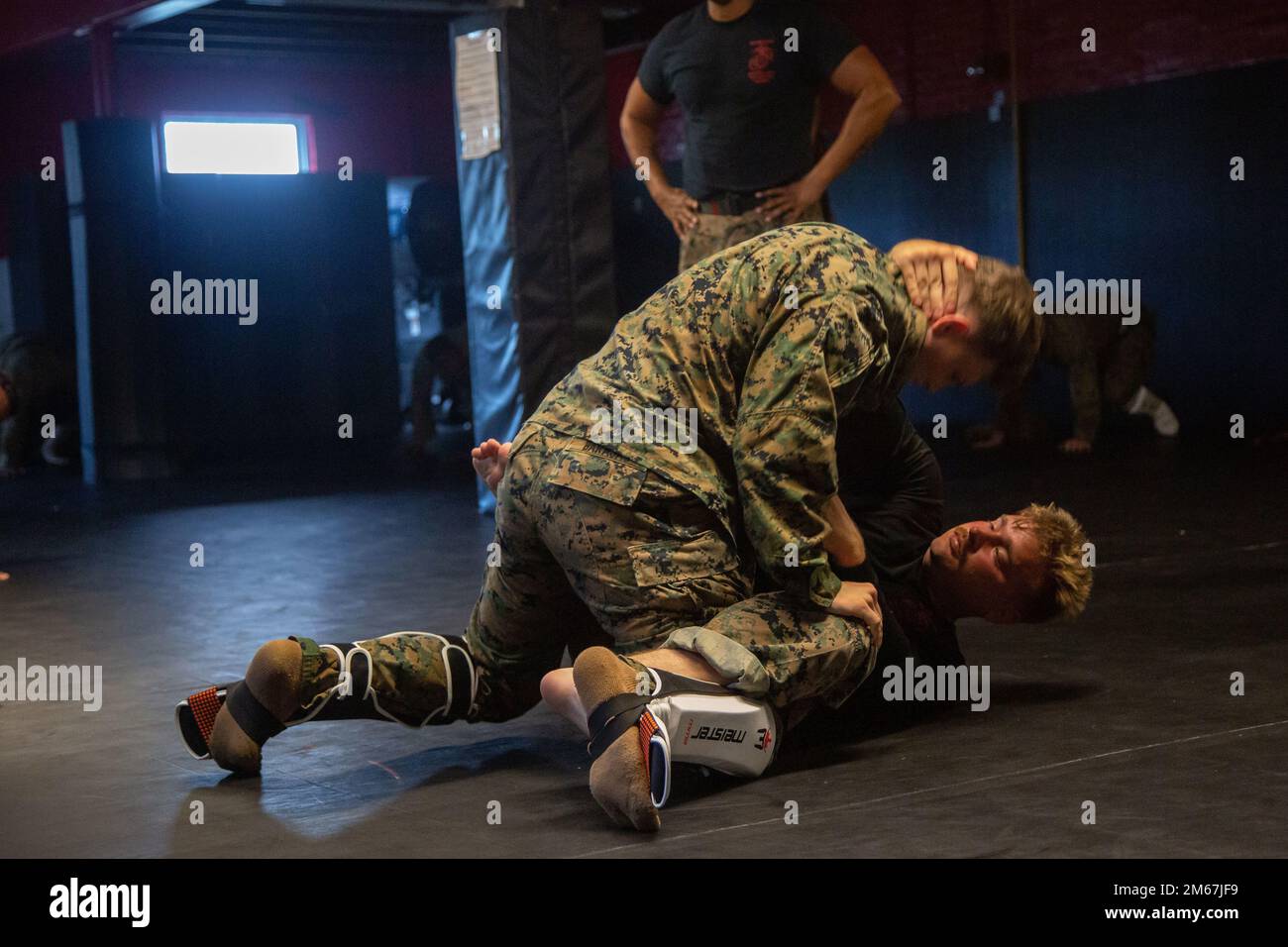 U.S. Marine Corps Cpl. Michael Barajas, top, Marine Arts Instructor ...