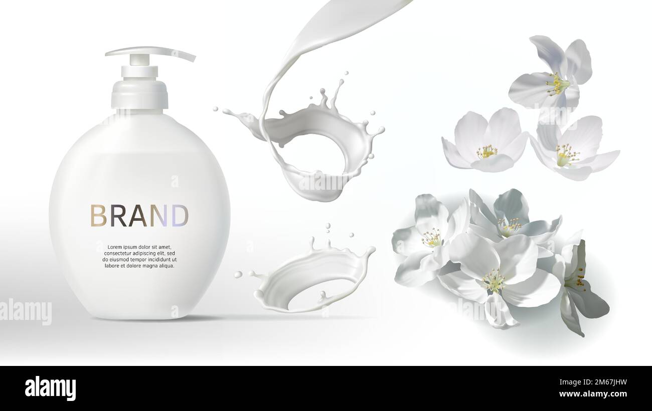 Banner cream in beauty Stock Vector Images - Alamy