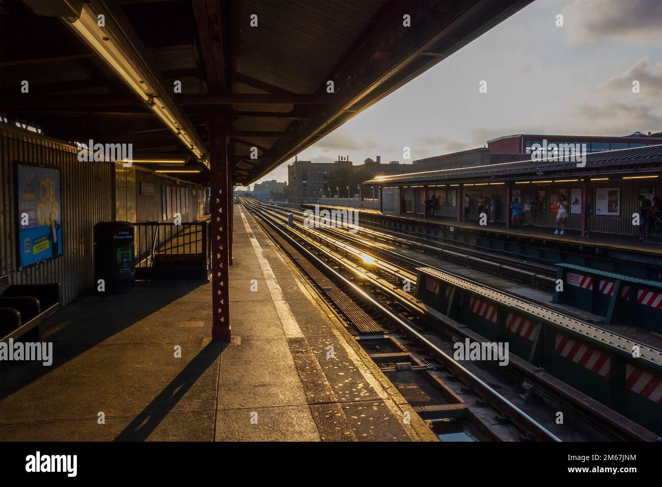 Subway Station in Queens, New York, USA Stock Photo - Alamy