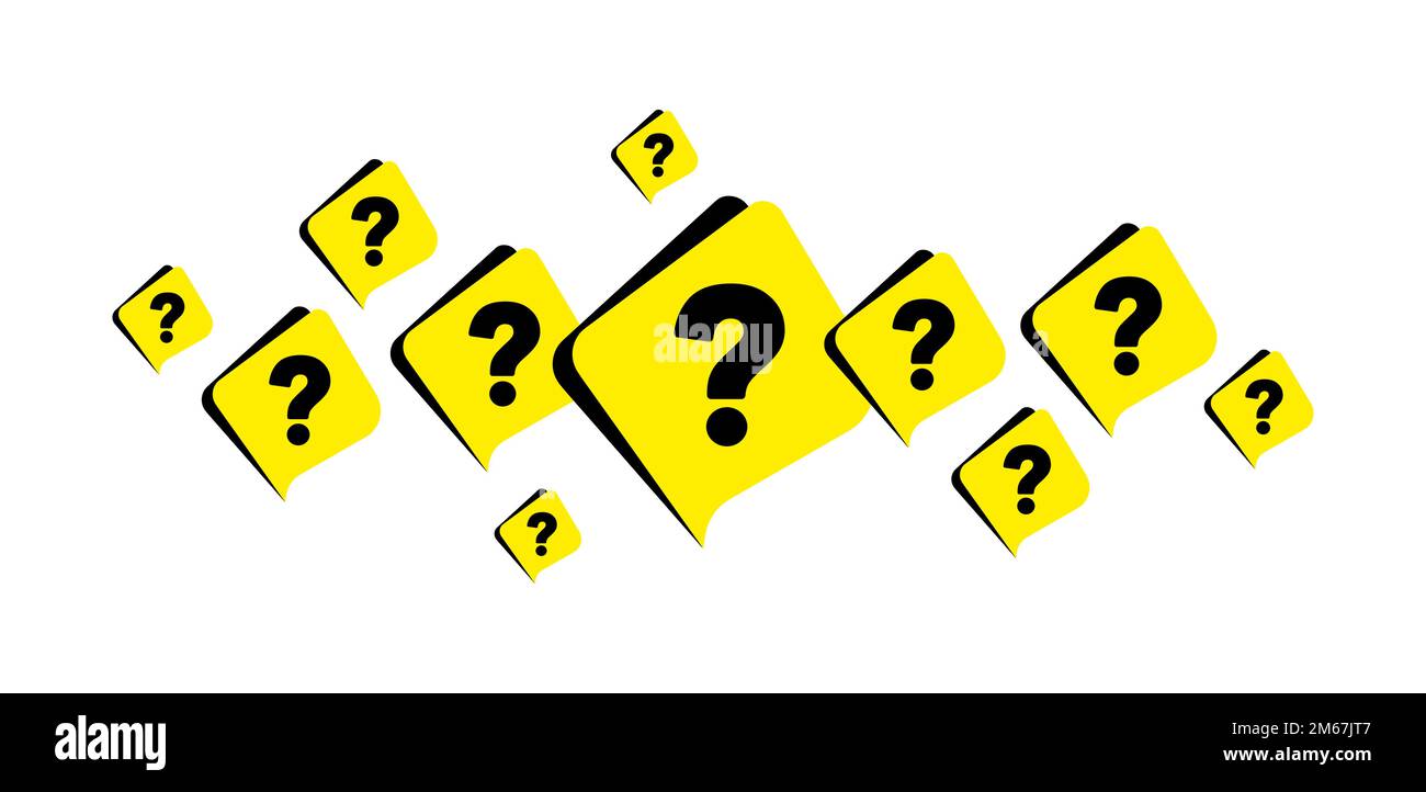 question mark on white background Stock Vector Image & Art - Alamy