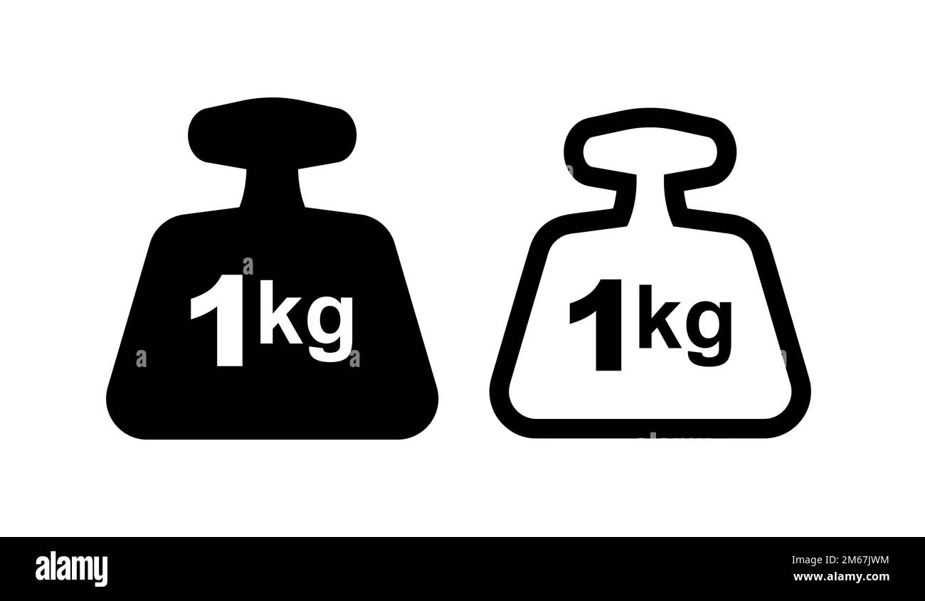 kg icon on white background Stock Vector Image & Art - Alamy