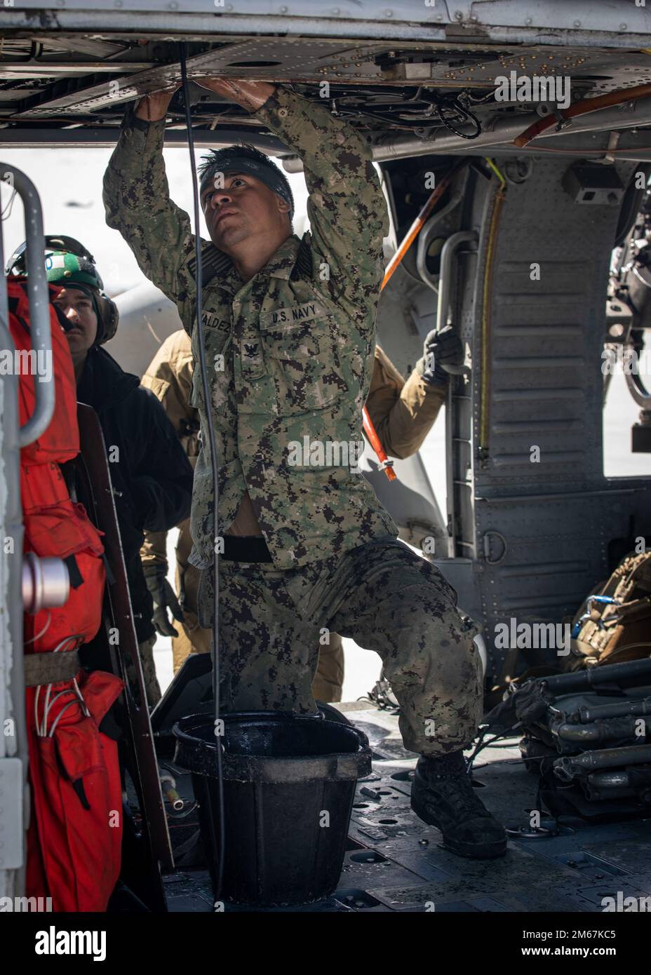 Aviation Structural Mechanic 3rd Class Robert Valdez, assigned to ...