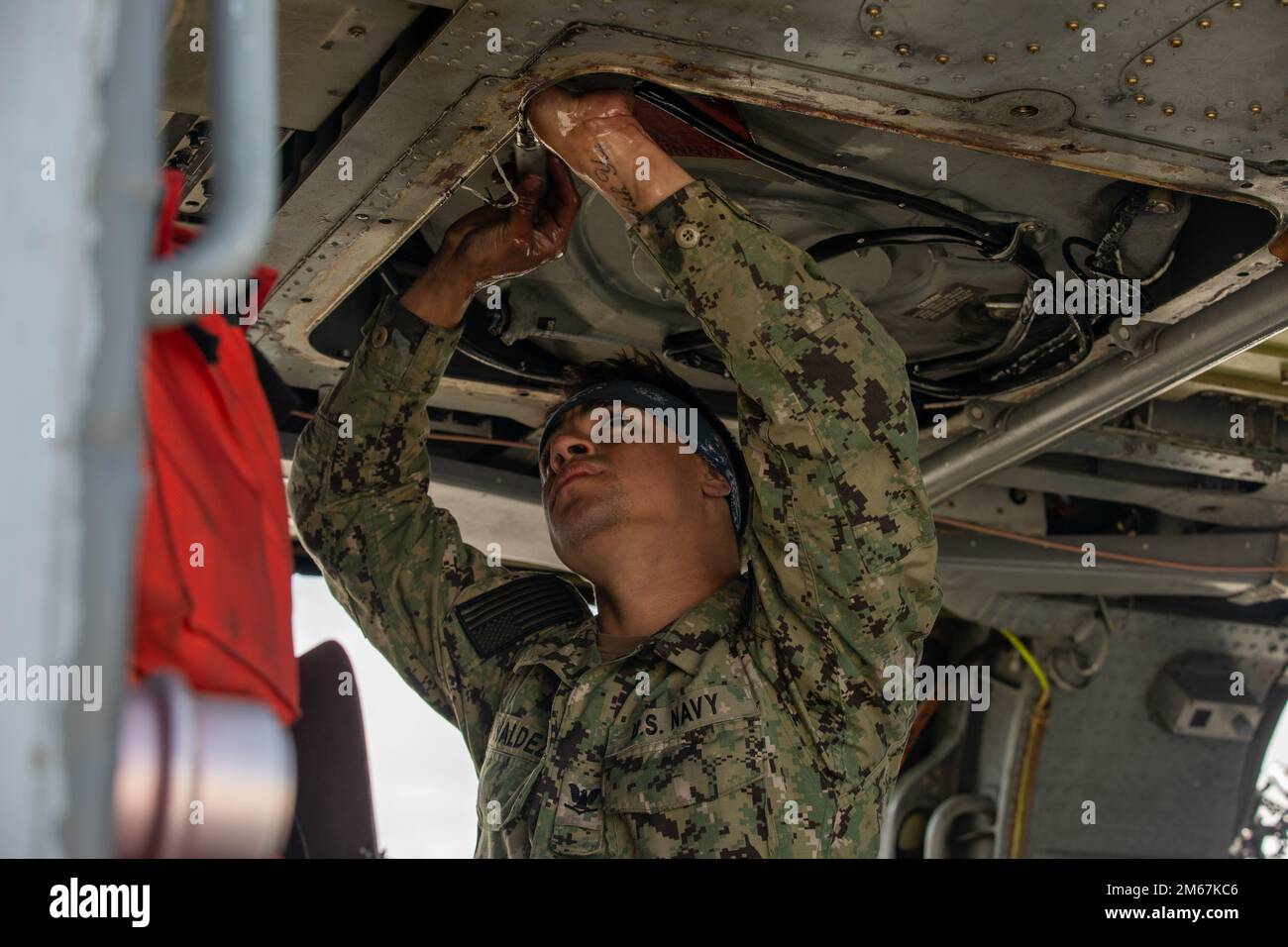 Aviation Structural Mechanic 3rd Class Robert Valdez, assigned to ...