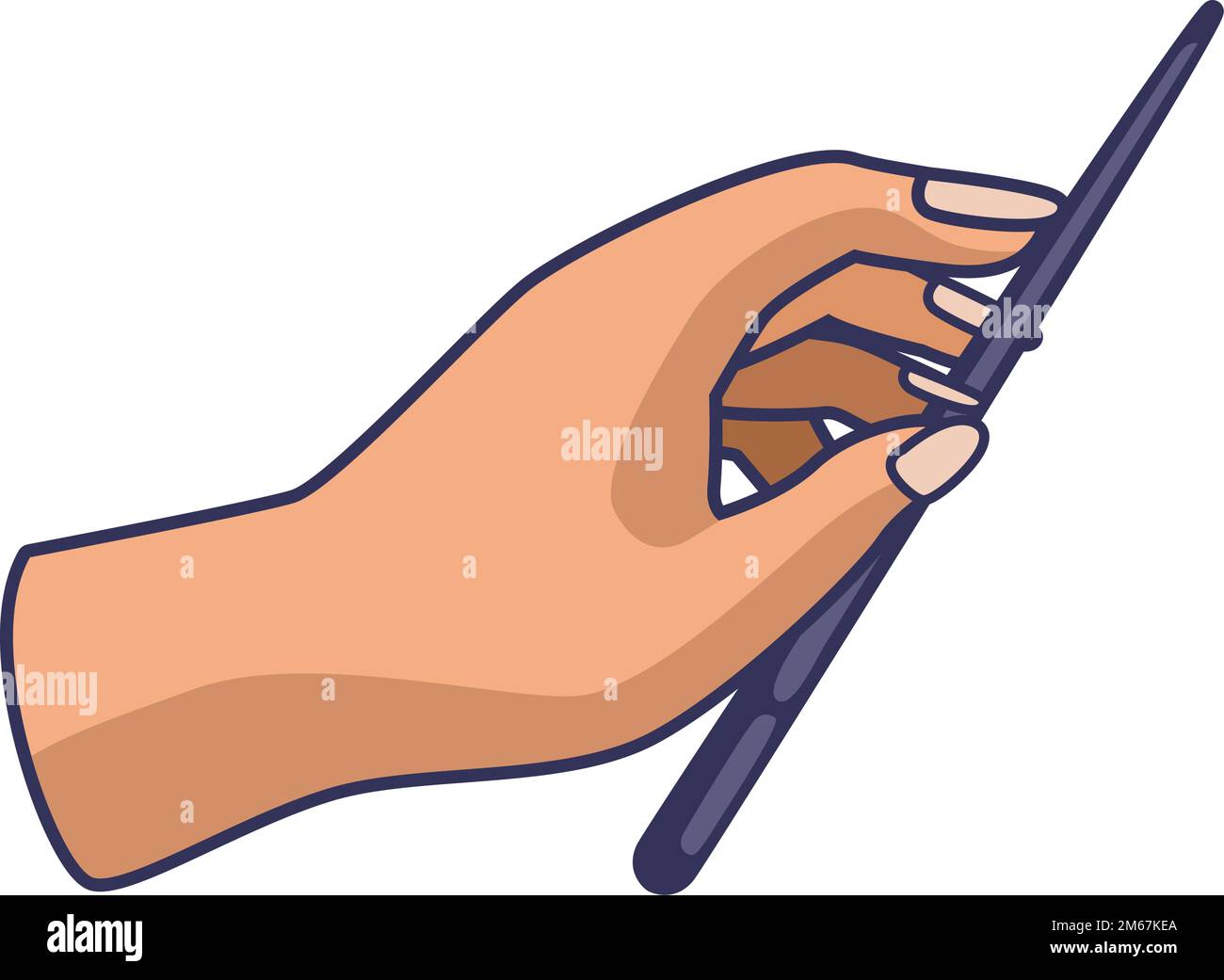 hand with needle Stock Vector Image & Art - Alamy