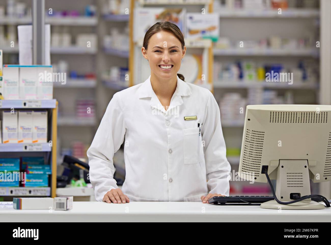 Keeping clients healthy and happy. Portrait of an attractive young ...