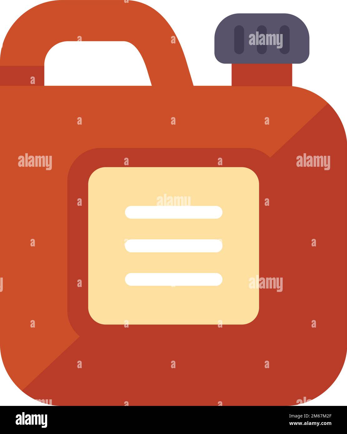 Petrol canister icon flat vector. Fuel oil. Gasoline gallon isolated ...