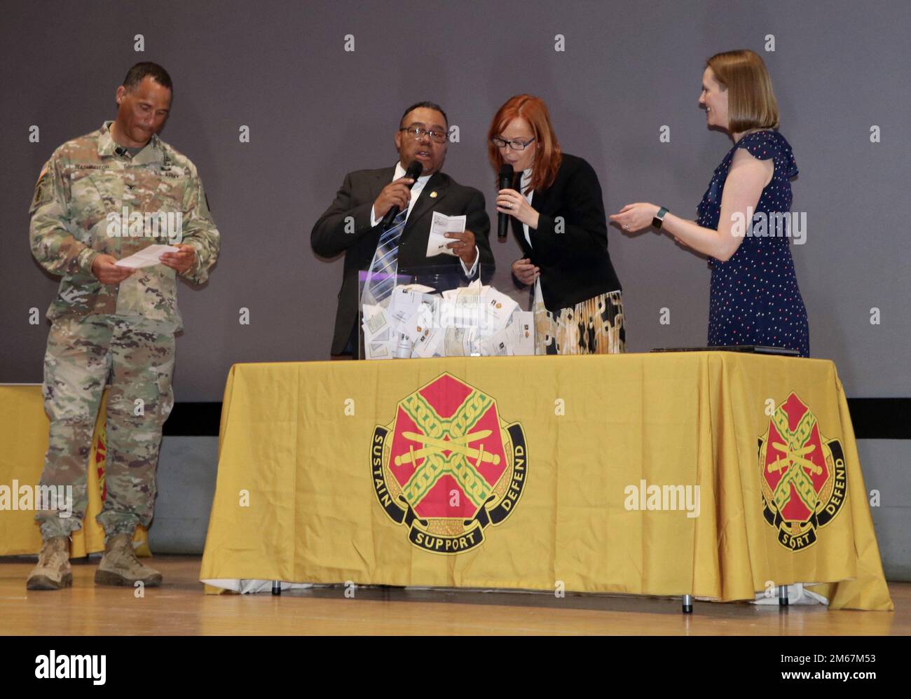 U.S. Army Garrison Wiesbaden Commander, Col. Mario Washington, Deputy to the Garrison Commander ...