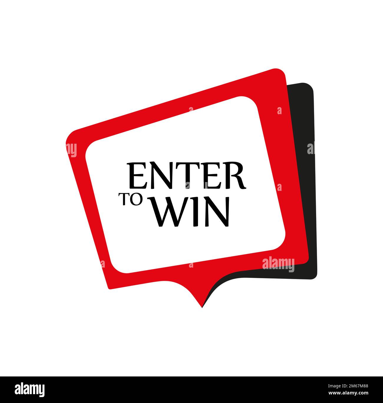 enter to win sign on white background Stock Vector Image & Art - Alamy