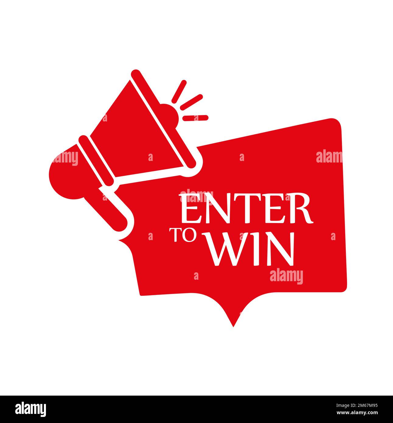 enter to win sign on white background Stock Vector Image & Art - Alamy