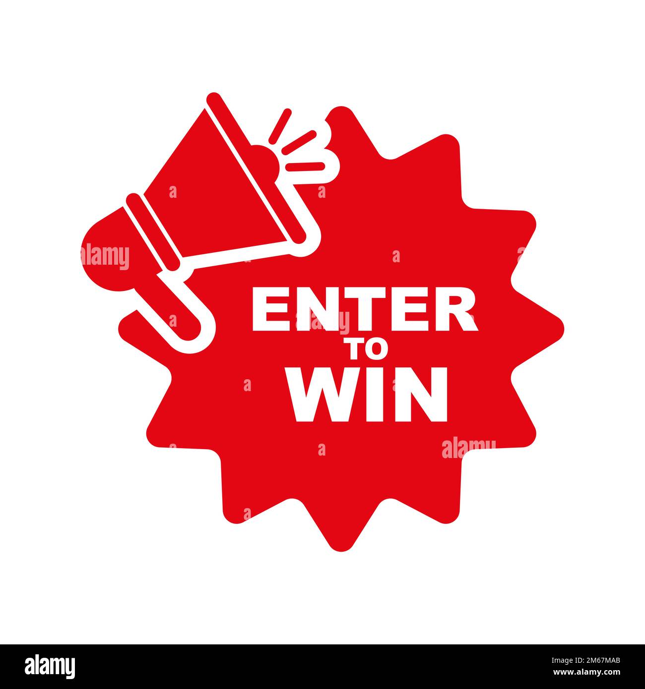 enter to win sign on white background Stock Vector Image & Art - Alamy