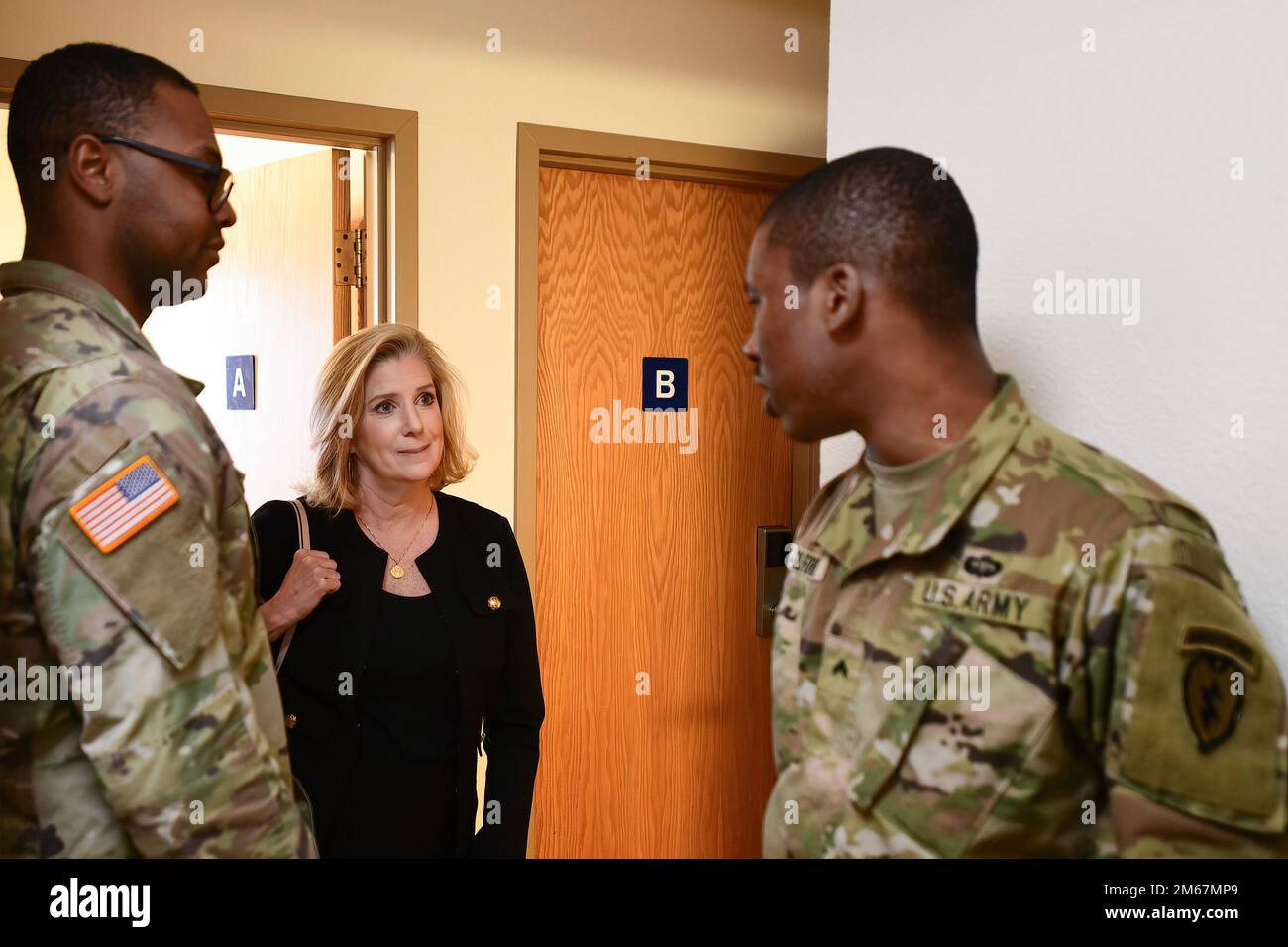Secretary of the Army Christine Wormuth talks to Soldiers about ...