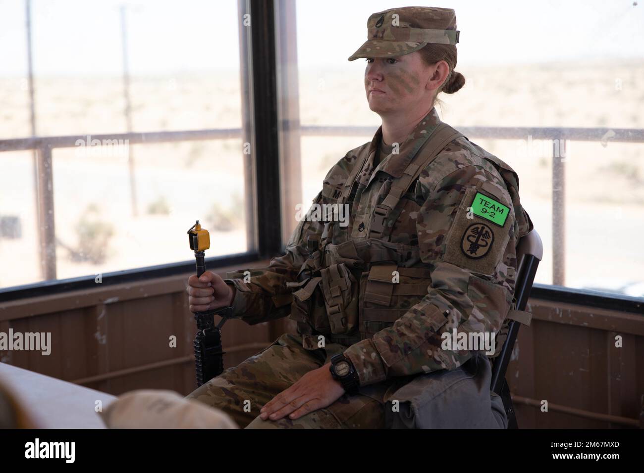 U.S. Army Staff Sgt. Tabitha Moore, an emergency medical service NCOIC ...