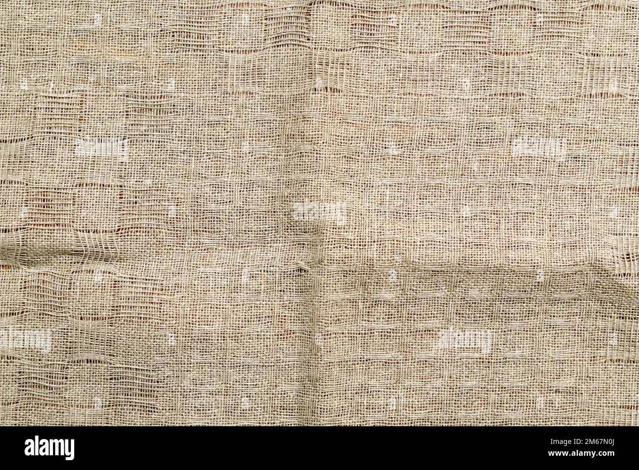 Structure of beige linen fabric. Linen Material, Textile Industry Stock ...