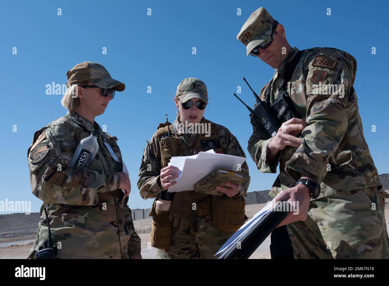Capt. Jacob Thoman, 162nd FSS FSRT Officer in Charge (OIC), answers ...