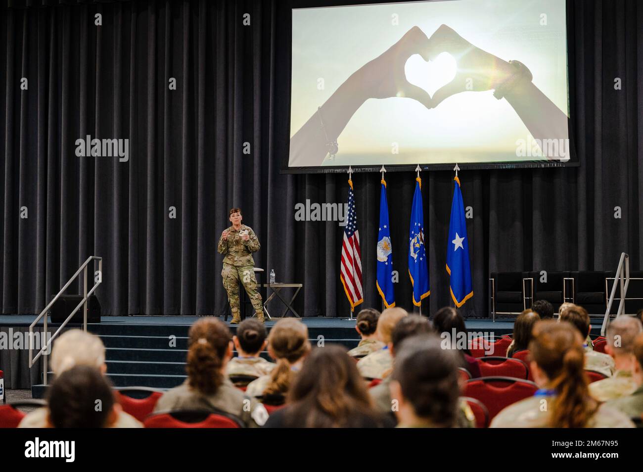 Brig. Gen. Lisa Craig speaks at the 2022 Air Force Global Strike ...