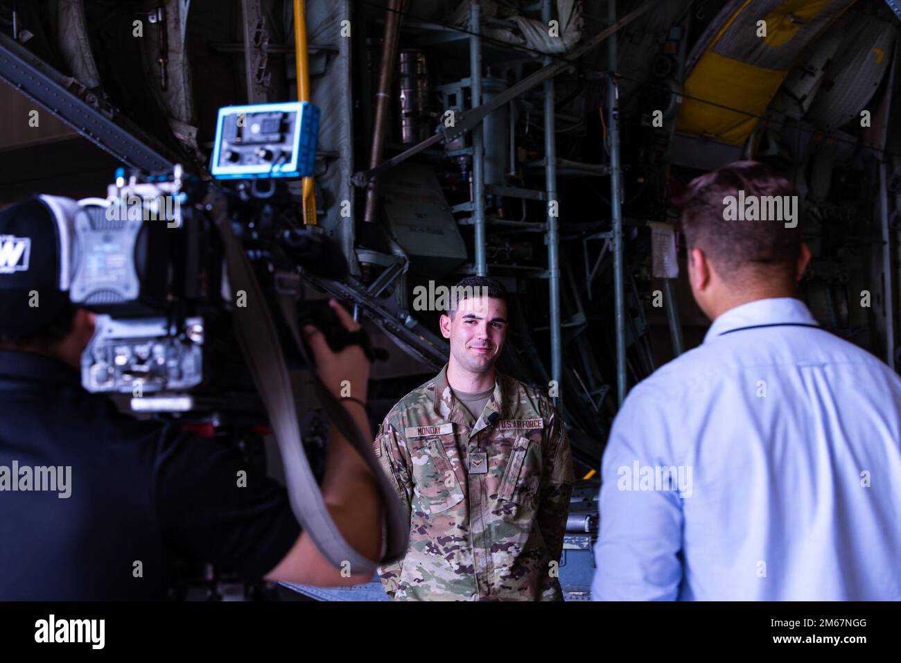Airman First Class Jacob Monday, a student in the Basic Loadmaster ...