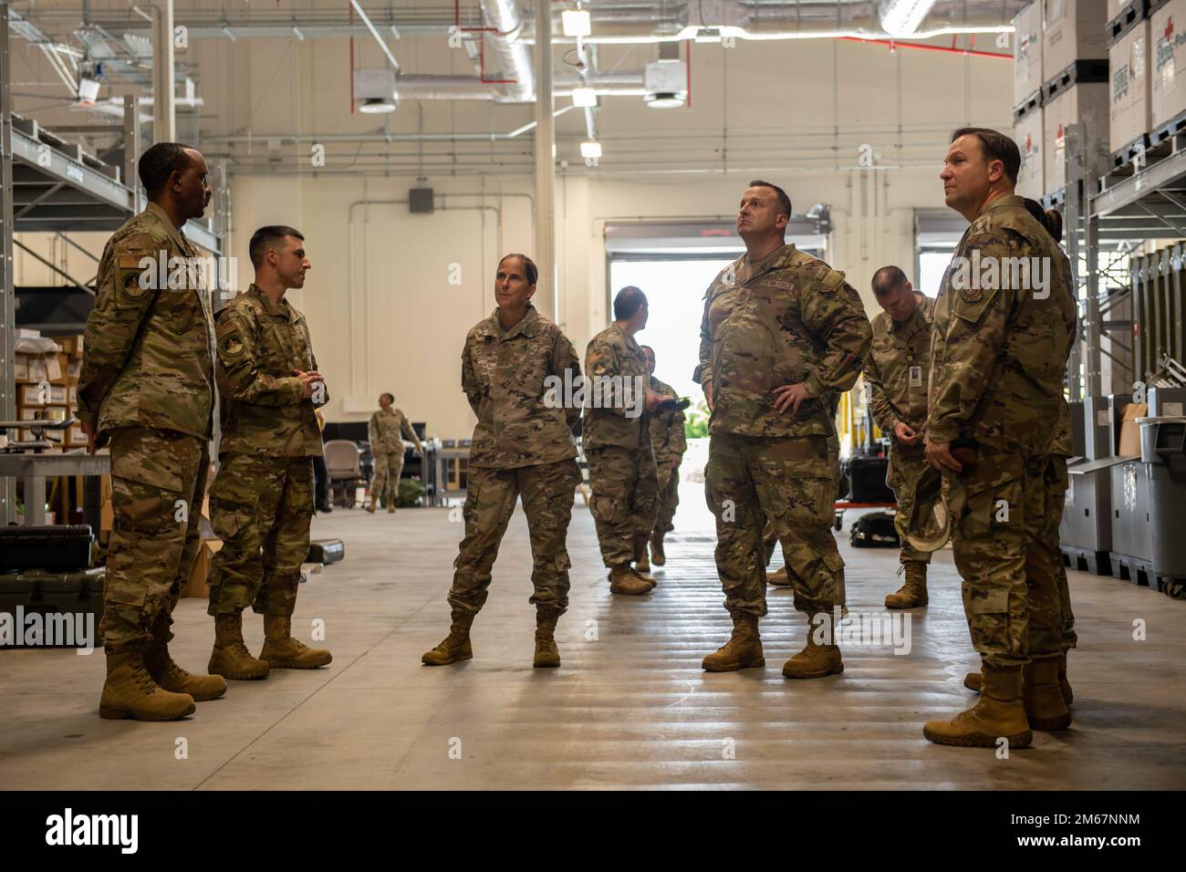 U.S. Air Force Col. Susan Moran, middle, Pacific Air Forces Surgeon ...