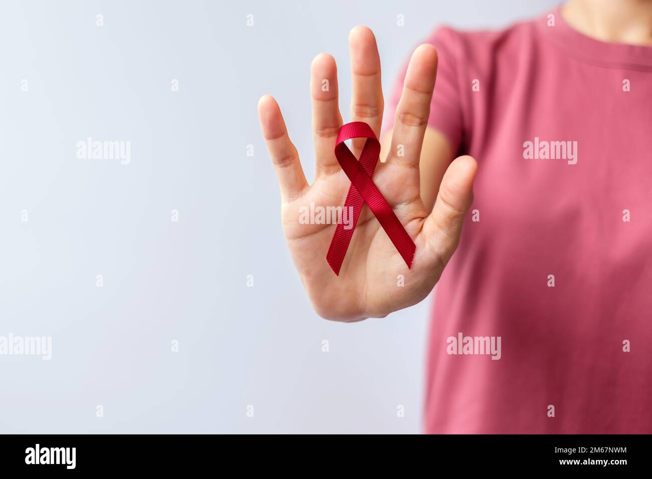 Burgundy Red Ribbon for March multiple myeloma Cancer and December ...