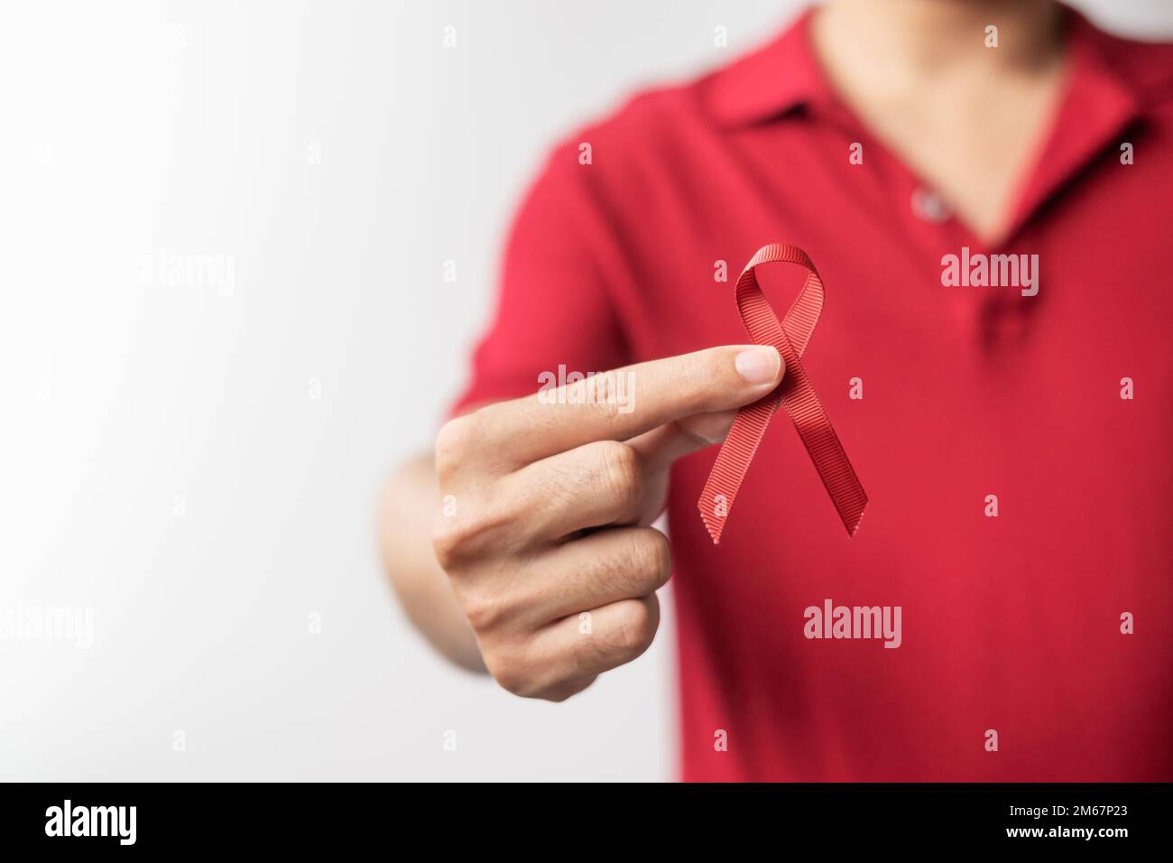 Burgundy Red Ribbon for March multiple myeloma Cancer and December ...