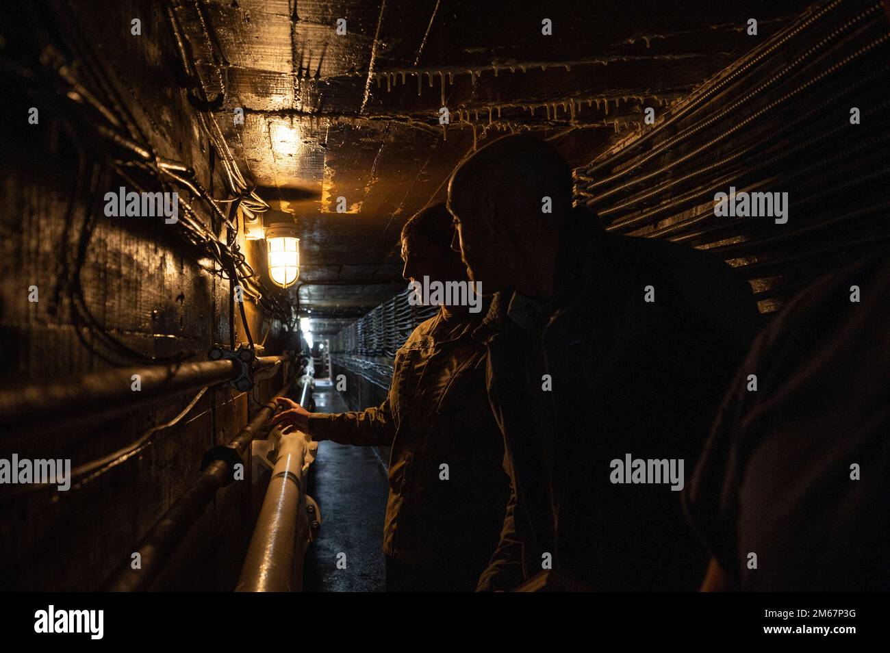 Col. Kimberly Peeples (left), commander and district engineer of the ...