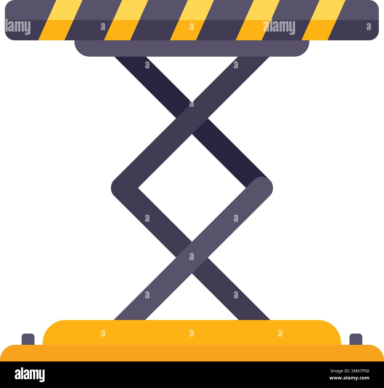 Car lift ramp icon flat vector. Garage repair. Auto vehicle isolated ...