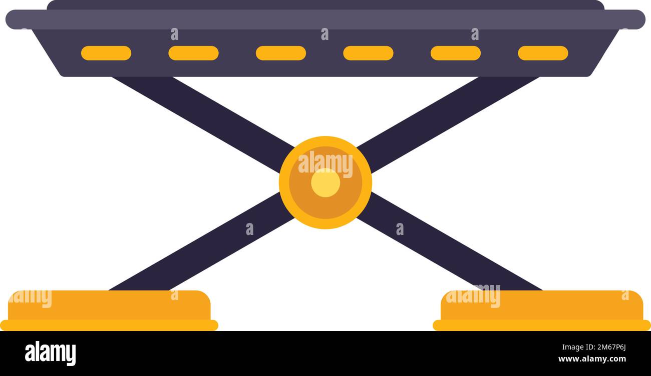 Hoist car lift icon flat vector. Auto garage. Repair service isolated ...