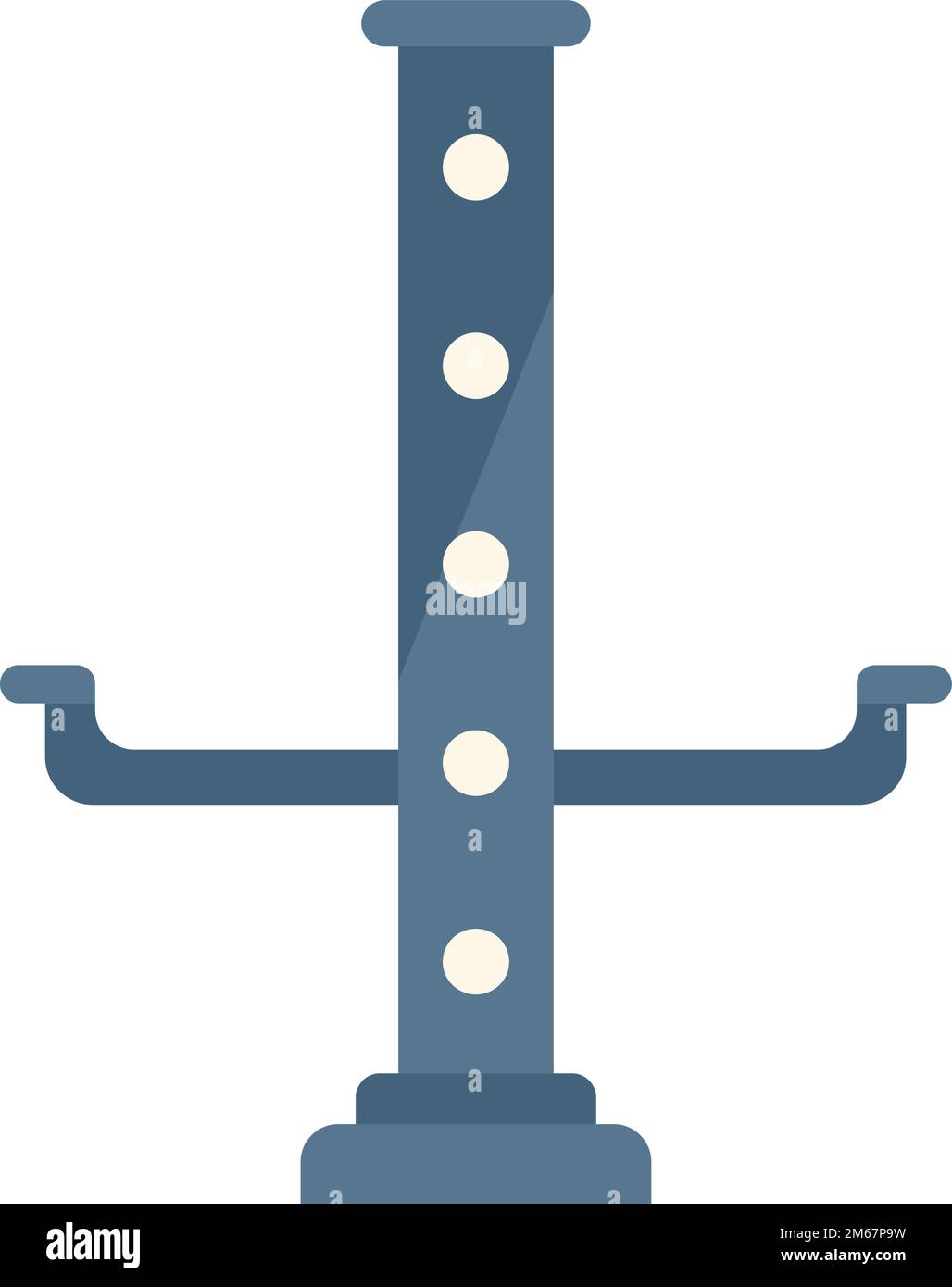 Car lift up icon flat vector. Vehicle repair. Auto garage isolated ...