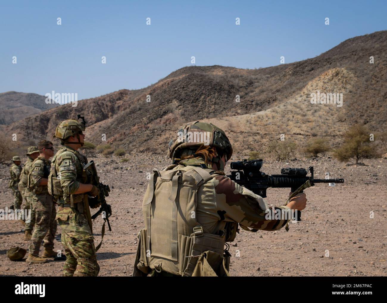 French Forces in Djibouti and U.S. Soldiers with Task Force Red Dragon ...