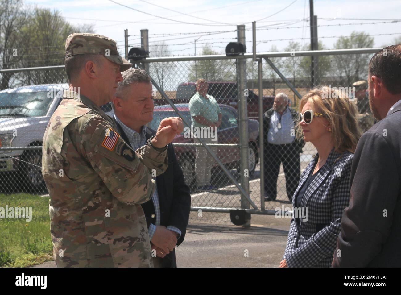 Major General JP McGee, commanding general, 101st Airborne Division ...