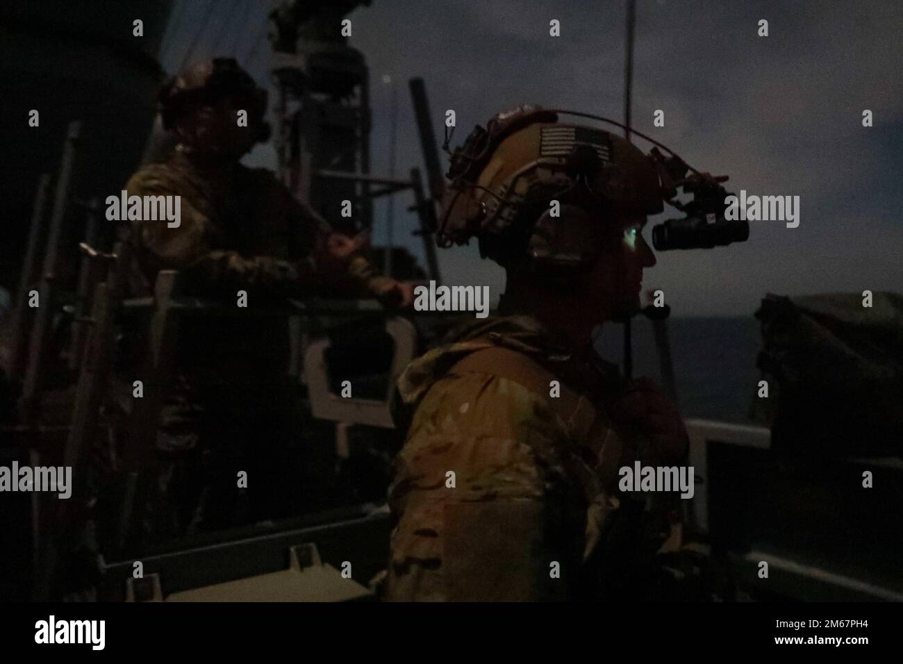 220413-N-UN585-2131 MEDITERRANEAN SEA (April 12, 2022) Gunnery Sgt ...