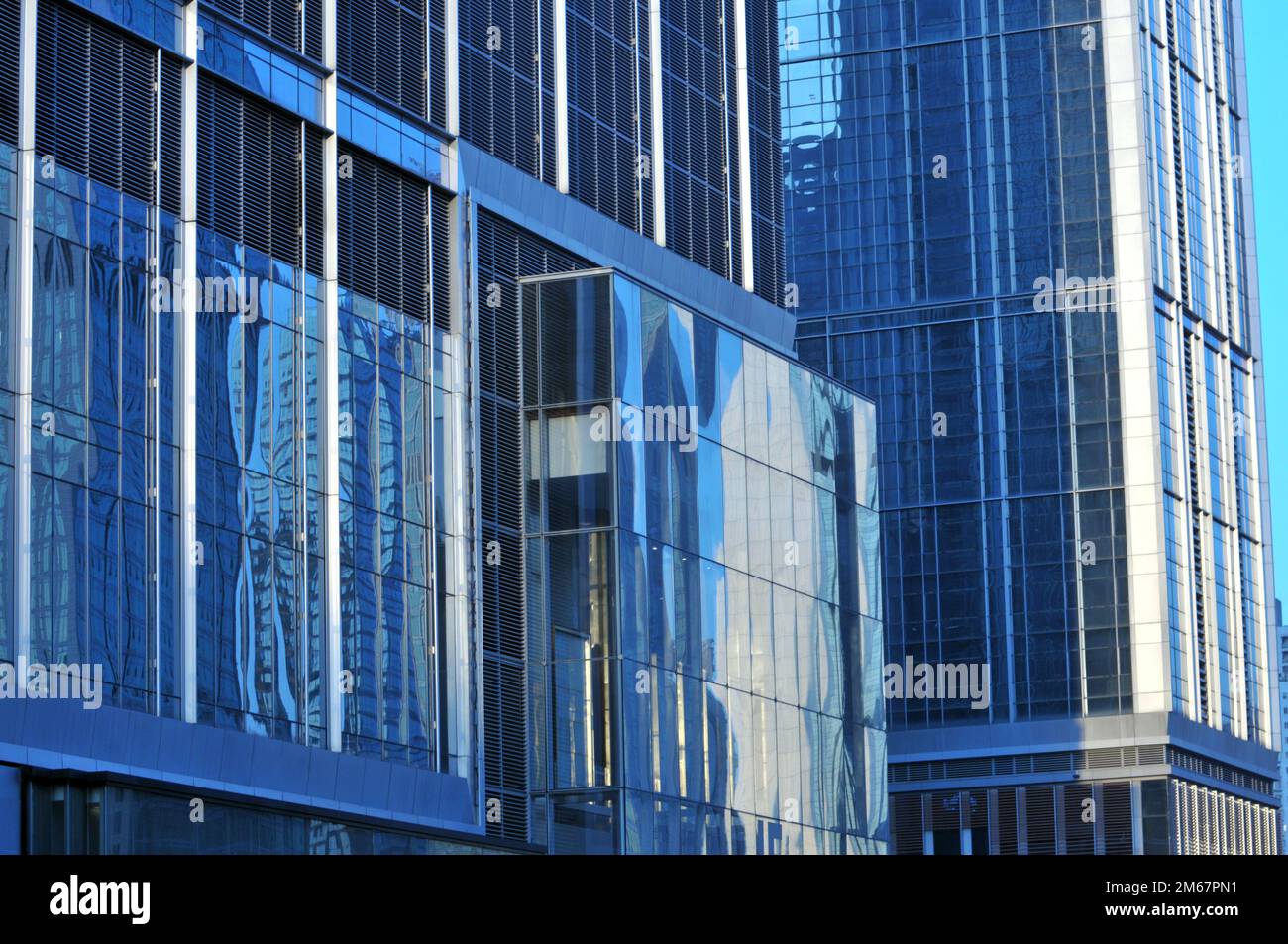 modern architecture with sun reflections Stock Photo - Alamy