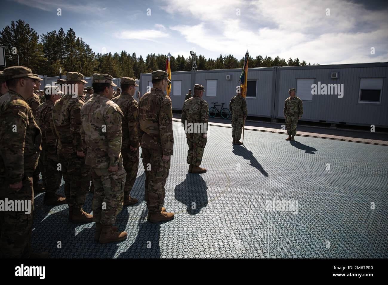 U.S. Army Maj. Gen. DA Sims, commanding general of the 1st Infantry ...