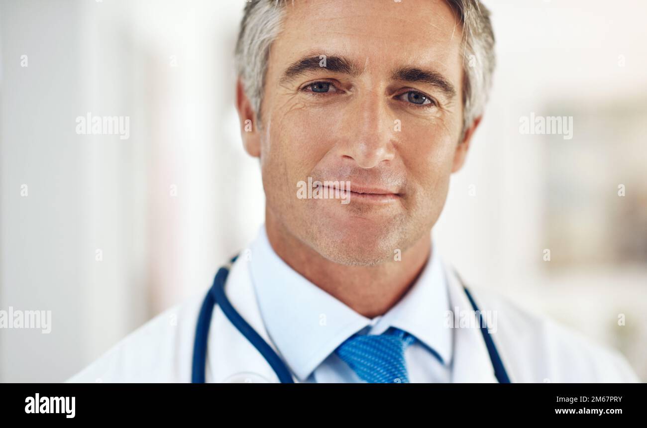 Your health is my priority. Cropped portrait of a handsome mature male ...