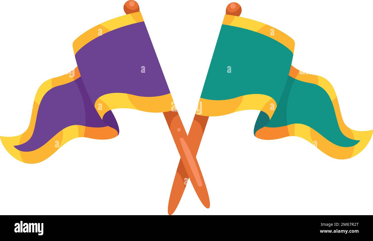 green and purple flags Stock Vector Image & Art - Alamy