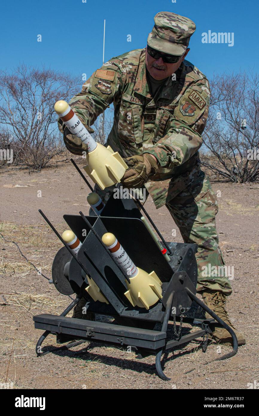 Master Sgt. Tony Lager, a munition systems specialist assigned to the ...