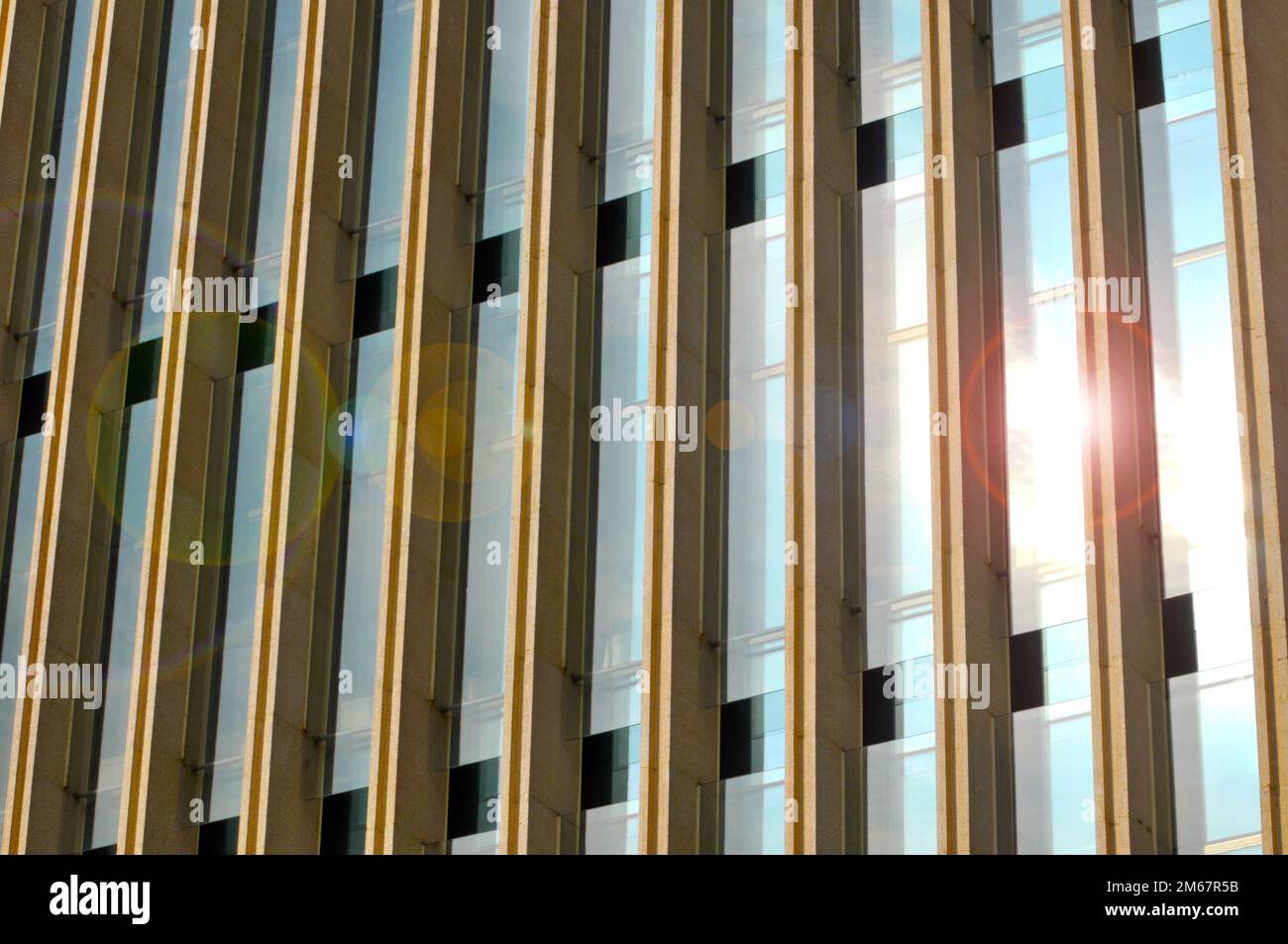 modern architecture with sun reflections Stock Photo - Alamy