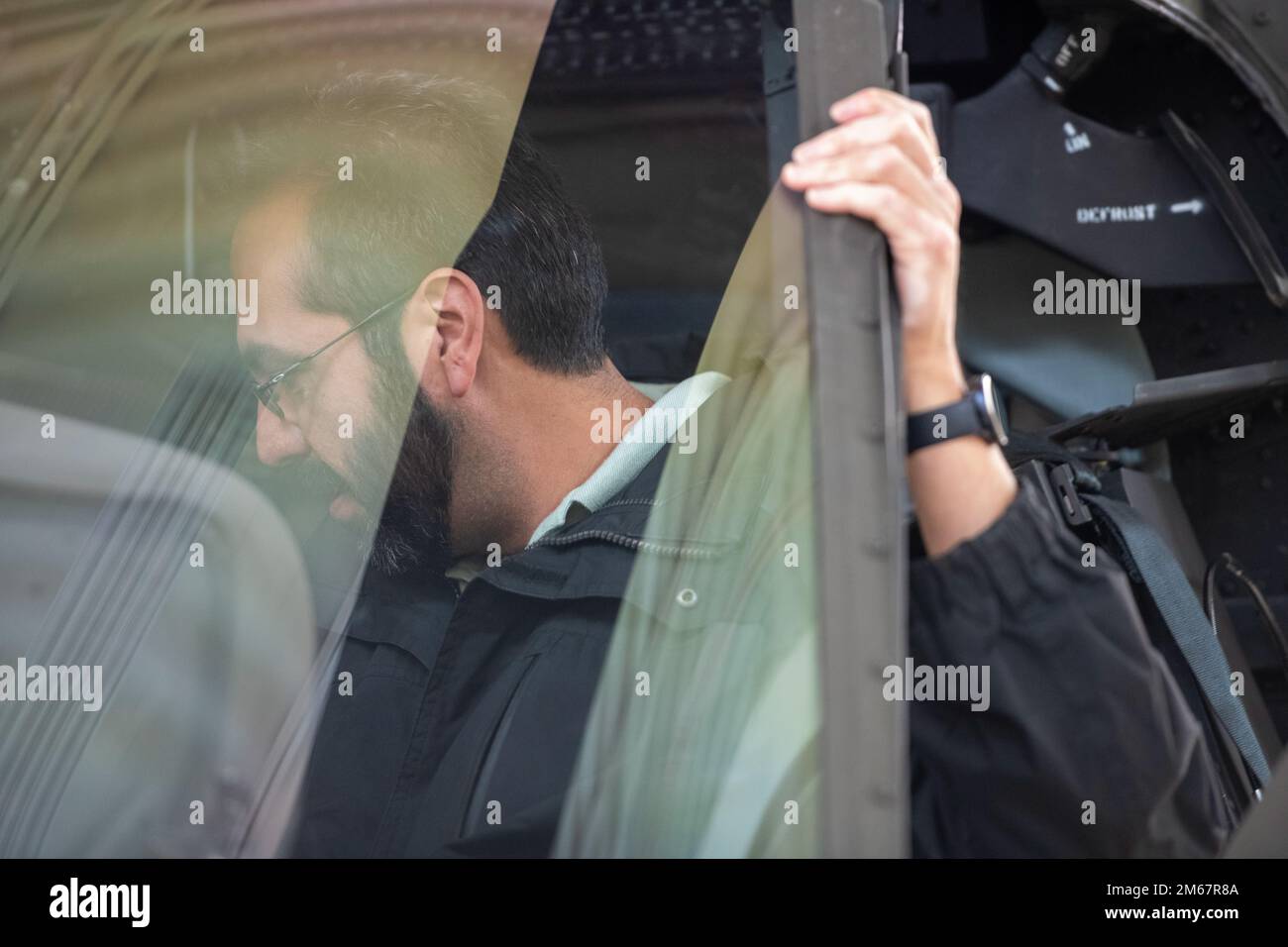 Members of the 2021-22 Leadership Cheyenne class check out a UH-60 ...