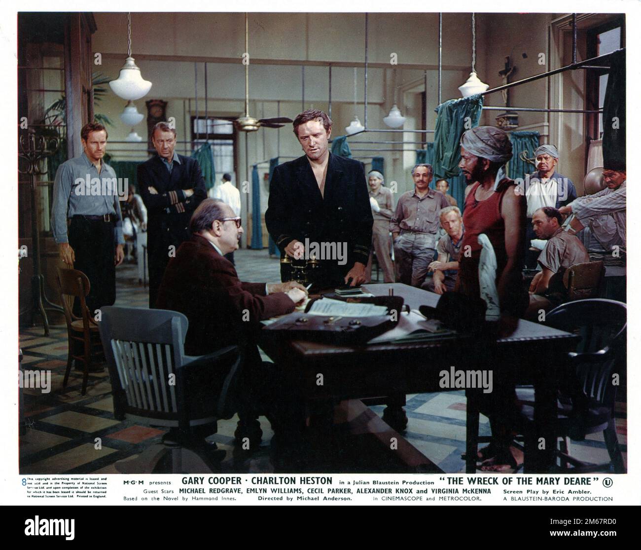 CHARLTON HESTON GARY COOPER and RICHARD HARRIS in THE WRECK OF THE MARY ...