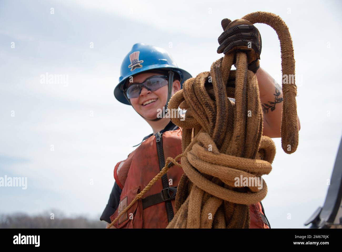 Coast Guard Seaman Jade Davis works aboard the U.S. Coast Guard Cutter ...