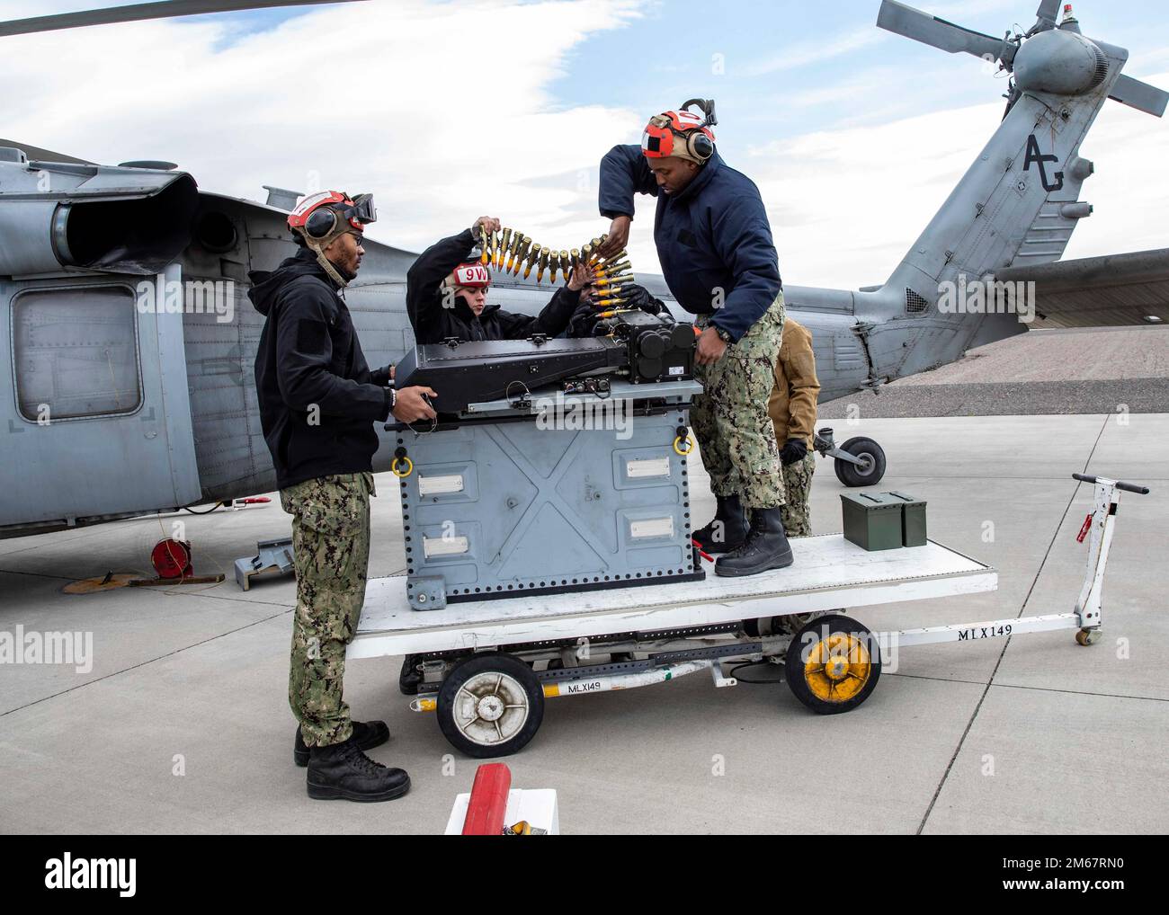Aviation Ordnance Technician assigned to Helicopter Sea Combat Squadron ...