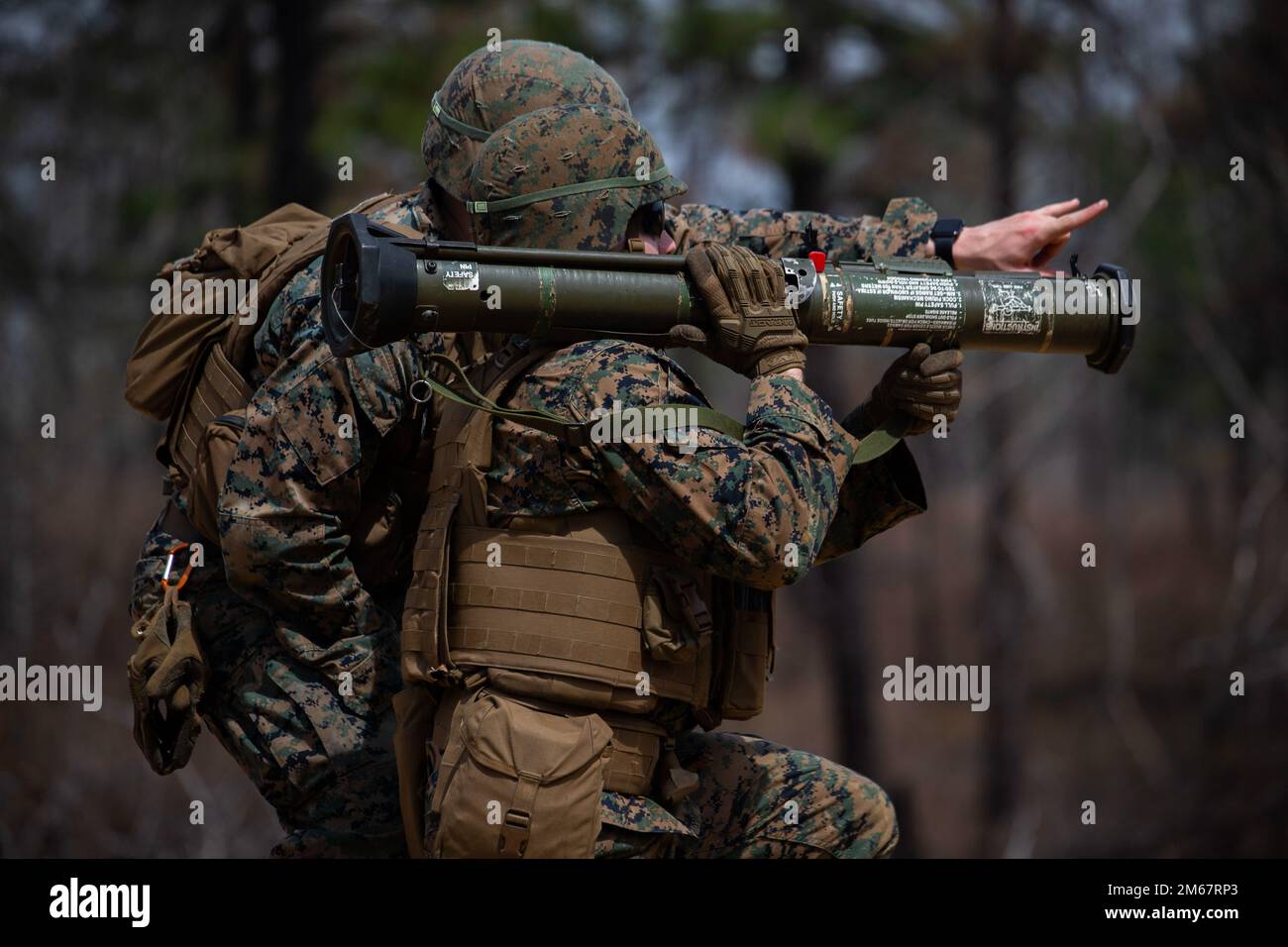 A Marine with second platoon, Bravo Company, Marine Barracks Washington ...