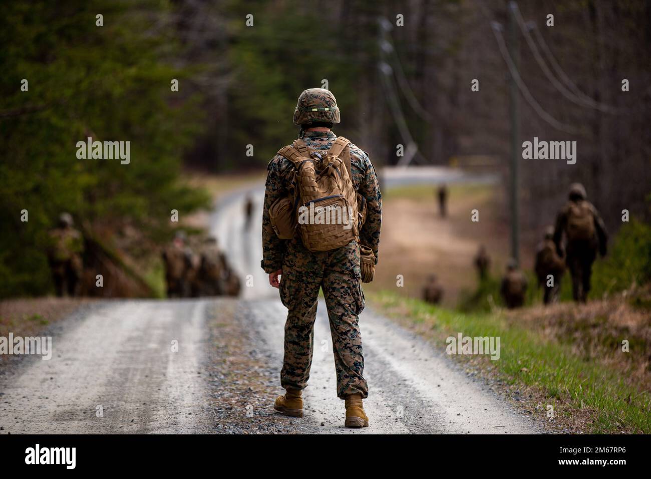 Marines with second platoon, Bravo Company, Marine Barracks Washington ...