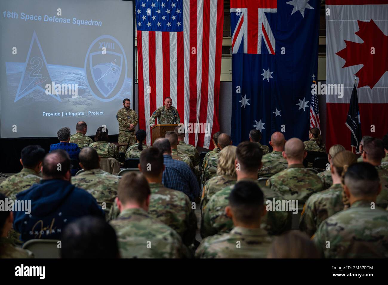 U.S. Space Force Col. Marc Brock, Space Delta 2 (DEL 2) commander ...