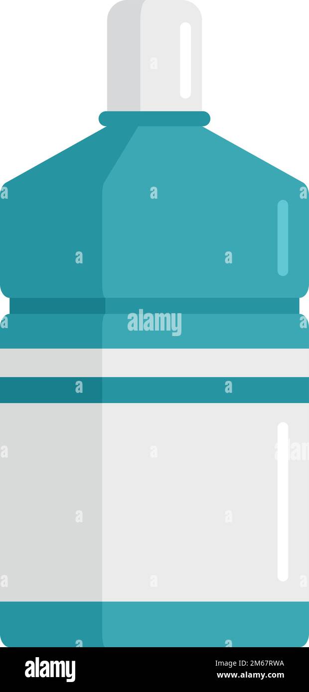 Tooth rinse icon flat vector. Dental clean. Care bottle isolated Stock ...