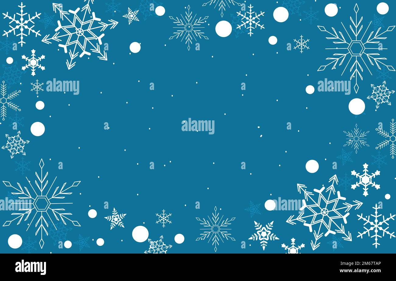 Snowflakes cover Stock Vector Images - Alamy